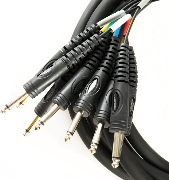 MUSIC STORE MC-08 8-voudig Multicore 5m jack / jack - Multicore kabel | bol