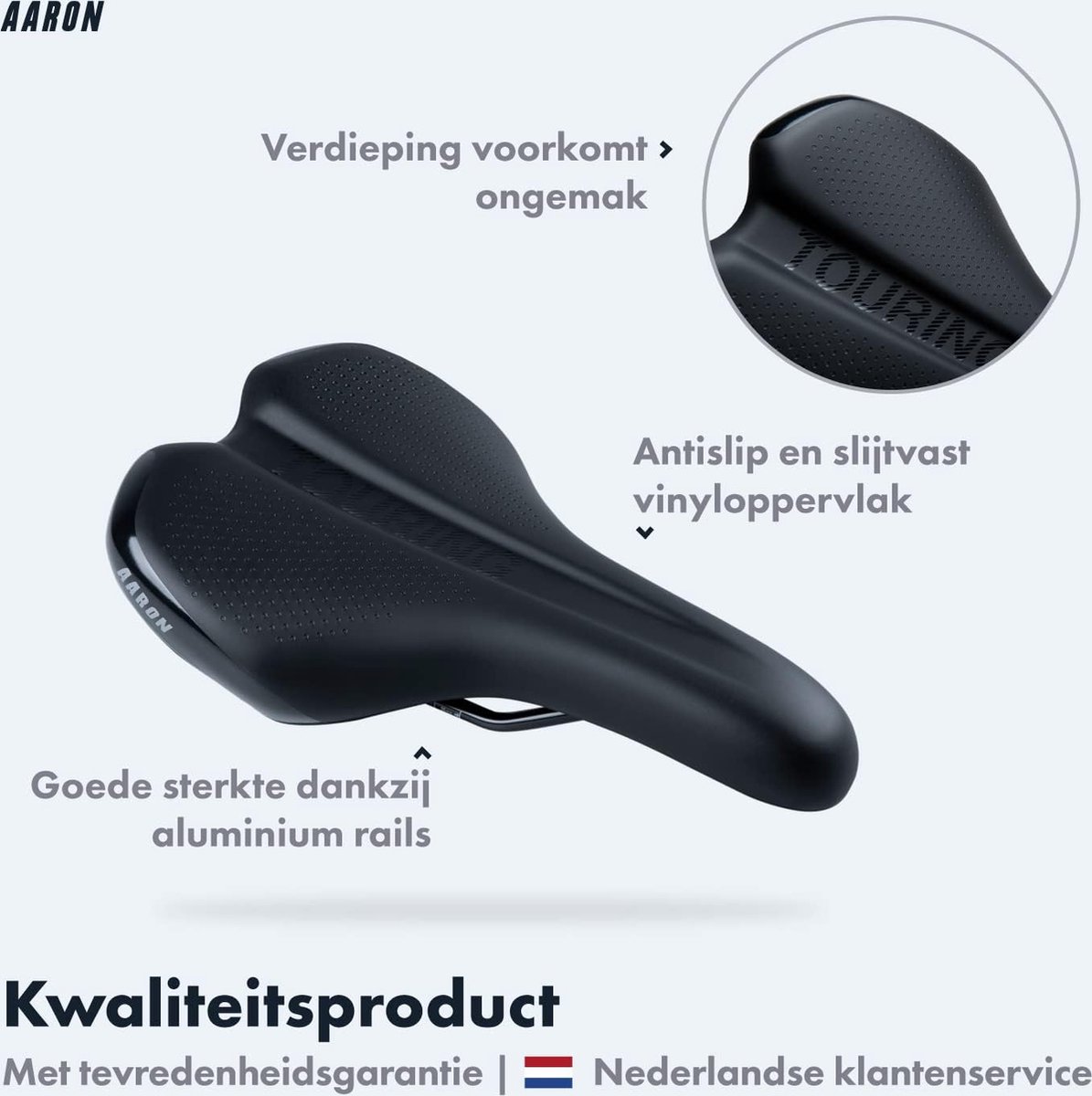 Fietszadel - ergonomisch fietszadel voor dames en heren - het gelzadel ...