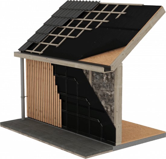 Polytex Fassade ECO - Damp-open UV folie - 1,50x 25m1 (37,5m²) - UV ...