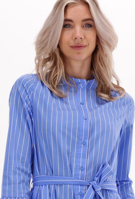 Lollys Laundry Harper Jurken Dames - Kleedje - Rok - Jurk - Blauw/wit ...