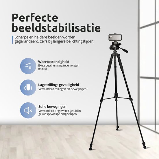 LensLoom Telefoon en Camera Statief 140cm - GSM Tripod – Draagtas ...