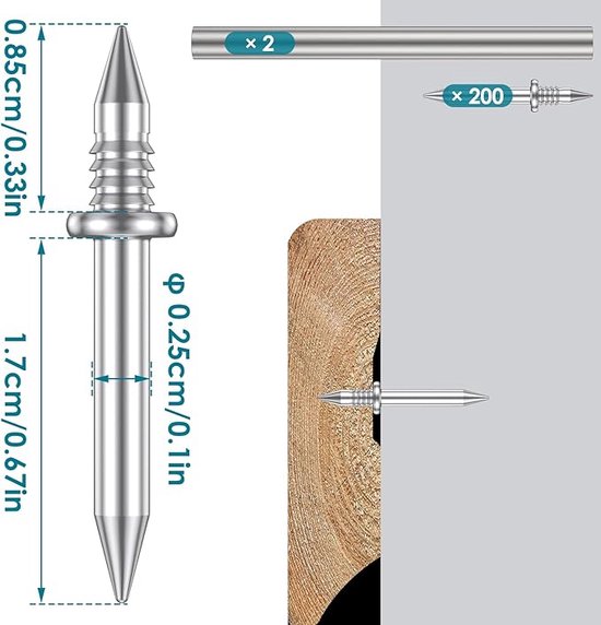 spijkers assortiment - Nagelset aan de Muur, Platte Kopspijkers, Foto ...