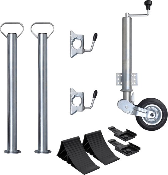 vidaXL - Neuswiel - met - 2 - staanders - en - 2 - spanklemmen - 60 ...