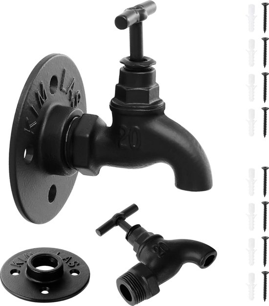 2 stuks vintage stijl industriële ijzeren buizen kledinghaken ...