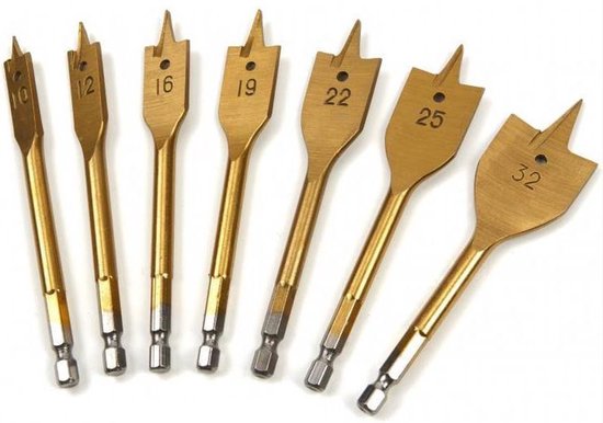 CHPN - Houtboren - Houtboortjes Hout boren set - 7-delig - Boorset ...