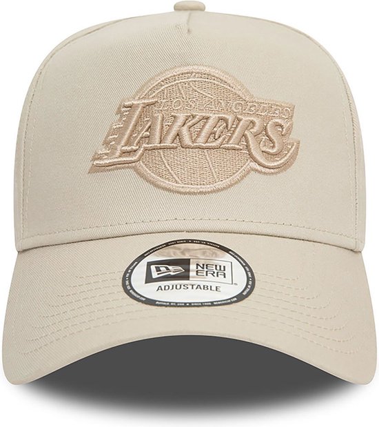 New Era LA Lakers NBA Light Beige 9FORTY E-Frame Cap | bol