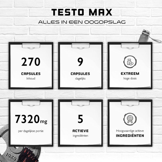German Elite Nutrition Testo Max - extra sterke testosteron booster ...