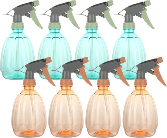 8 stuks lege spuitflessen 500 ml, spuitfles, plastic flessen ...
