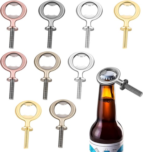 10 stuks metalen flessenopener, onbewerkte roestvrijstalen ...