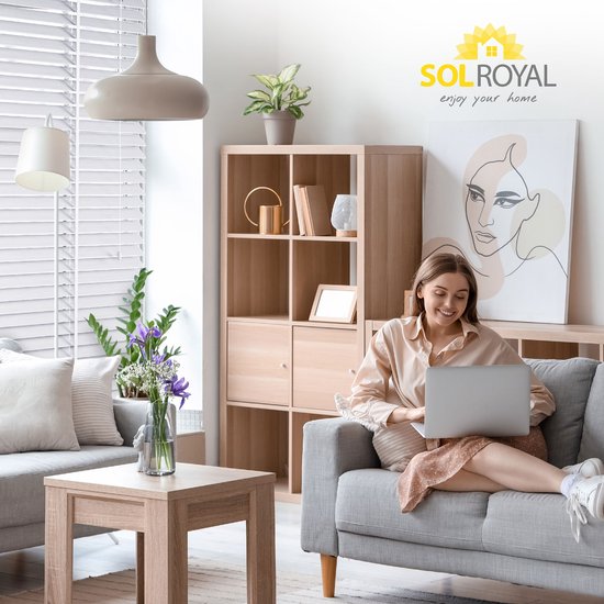 Sol Royal BE5 – Houten Jaloezieen Wit 50 mm Lamellen Extra Breed ...