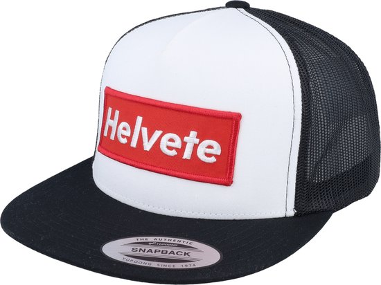 Hatstore- Helvetet Black/White Trucker Snapback - Iconic Cap | bol