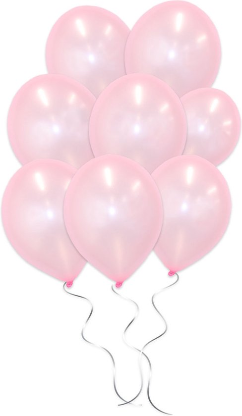 LUQ - Luxe Metallic Roze Helium Ballonnen - 25 stuks - Verjaardag ...