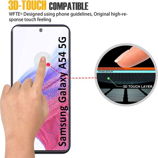 Samsung A54 Screenprotector - Samsung Galaxy A54 5G Screenprotector Glas Gehard... | bol.com