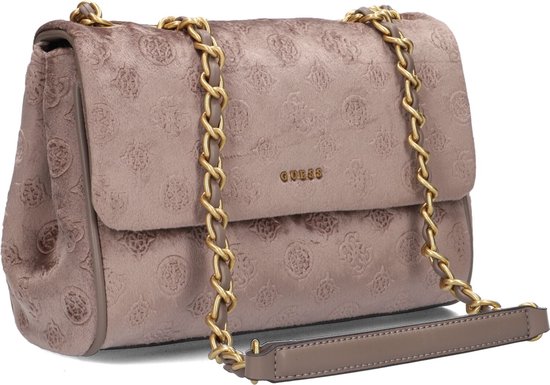 Guess Inia Convertible Xbody Flap Schoudertassen Dames - Taupe - Maat ...