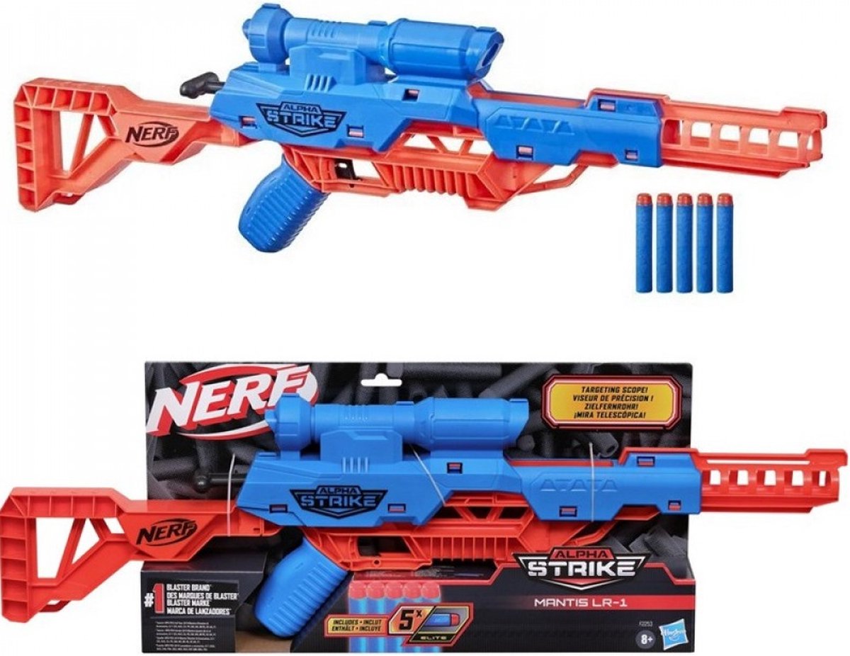 Nerf Alpha Strike Mantis Lr 1 Blaster Gun Met Telescoopvizier 5 Nerf Darts Cadeau