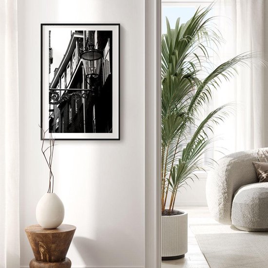 Walljar - Dam Lanterns - Zwart wit poster | bol