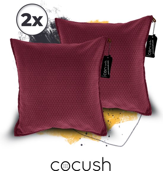 Cocush - Tia - Kussenhoes Vloerkussen excl. Binnenkussen 70x70 cm - 2 ...