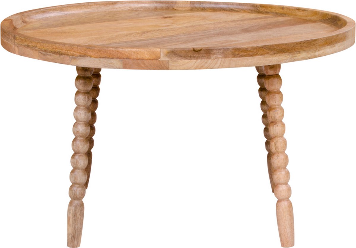 Chalet - Table basse - ronde - manguier naturel - 4 pieds design ...
