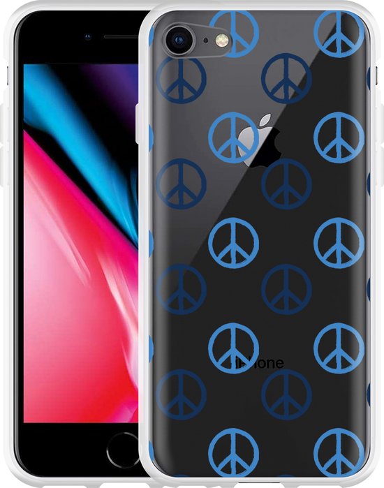 Cazy Hoesje geschikt voor iPhone 8 - Peace | bol