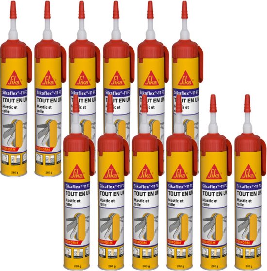 Set van 12 SIKA Sikaflex 11 FC Purform multifunctionele lijmen - zonder ...
