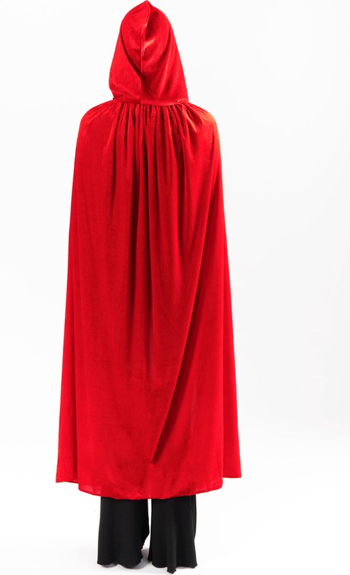 KIMU Roodkapje Cape Kostuum - Rode Mantel Poncho - Red Riding Hood | bol