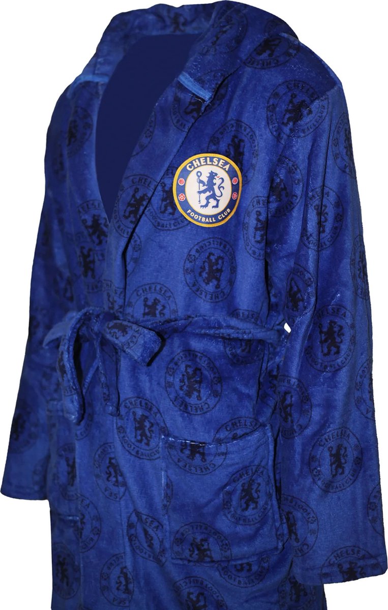 Chelsea badjas logo's - maat S - blauw | bol