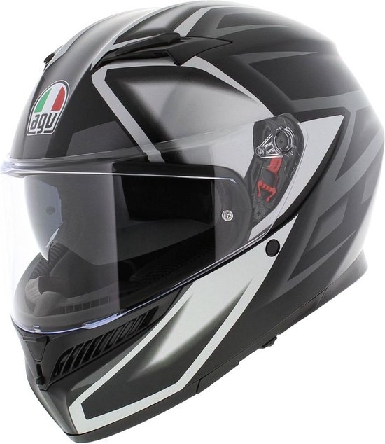 Agv K3 E2206 Mplk Compound Mat Zwart Grijs 008 Integraalhelm XXL | bol.com