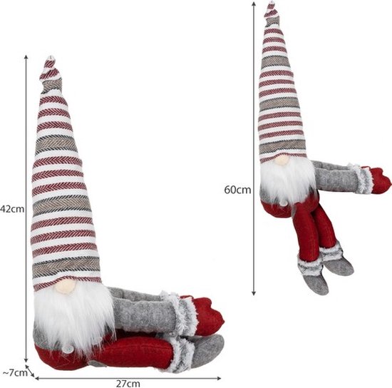 dwerg / kabouter met klittenband / beweegbare armen en benen | bol