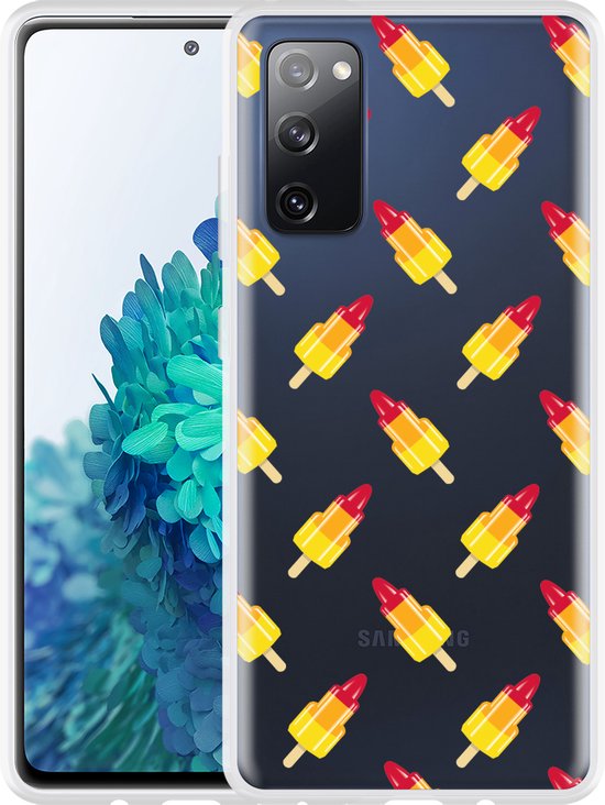 Hoesje Geschikt voor Samsung Galaxy S20 FE Raketjes | bol