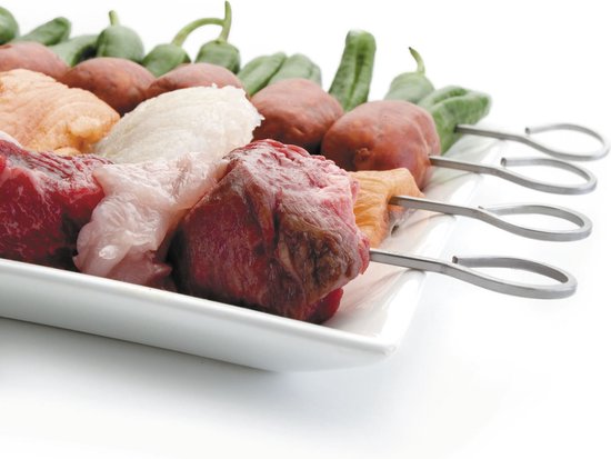 Lacor Brochette Stick - 6 Stuks - Inox - 200mm | bol