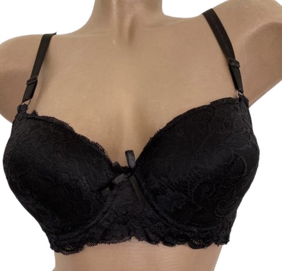 Bh push up met kant 70B/75A zwart | bol.com