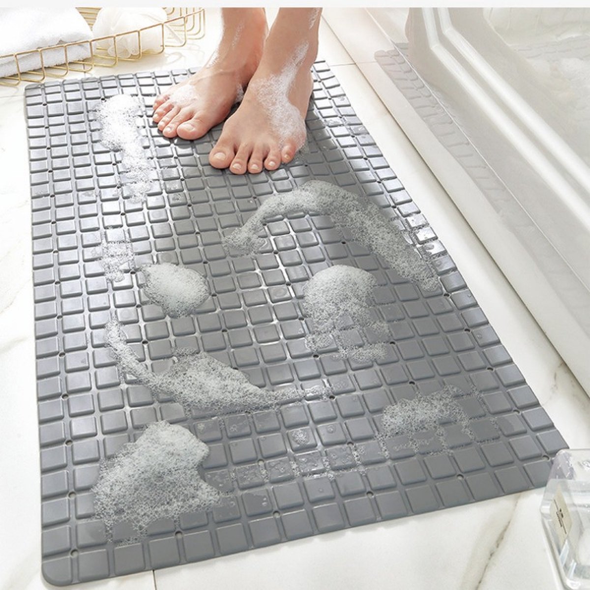 TDR-Antislip mat met Zuignappen - Badmat badkamer - Douchemat ...