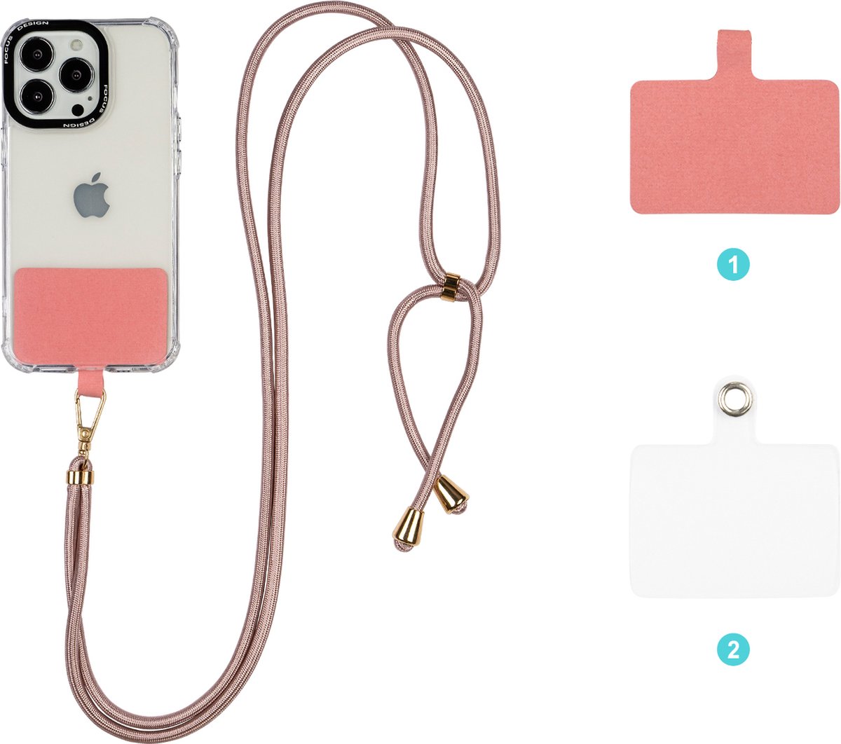 Casemania Universele Telefoonkoord - Verstelbare Telefoonketting ...