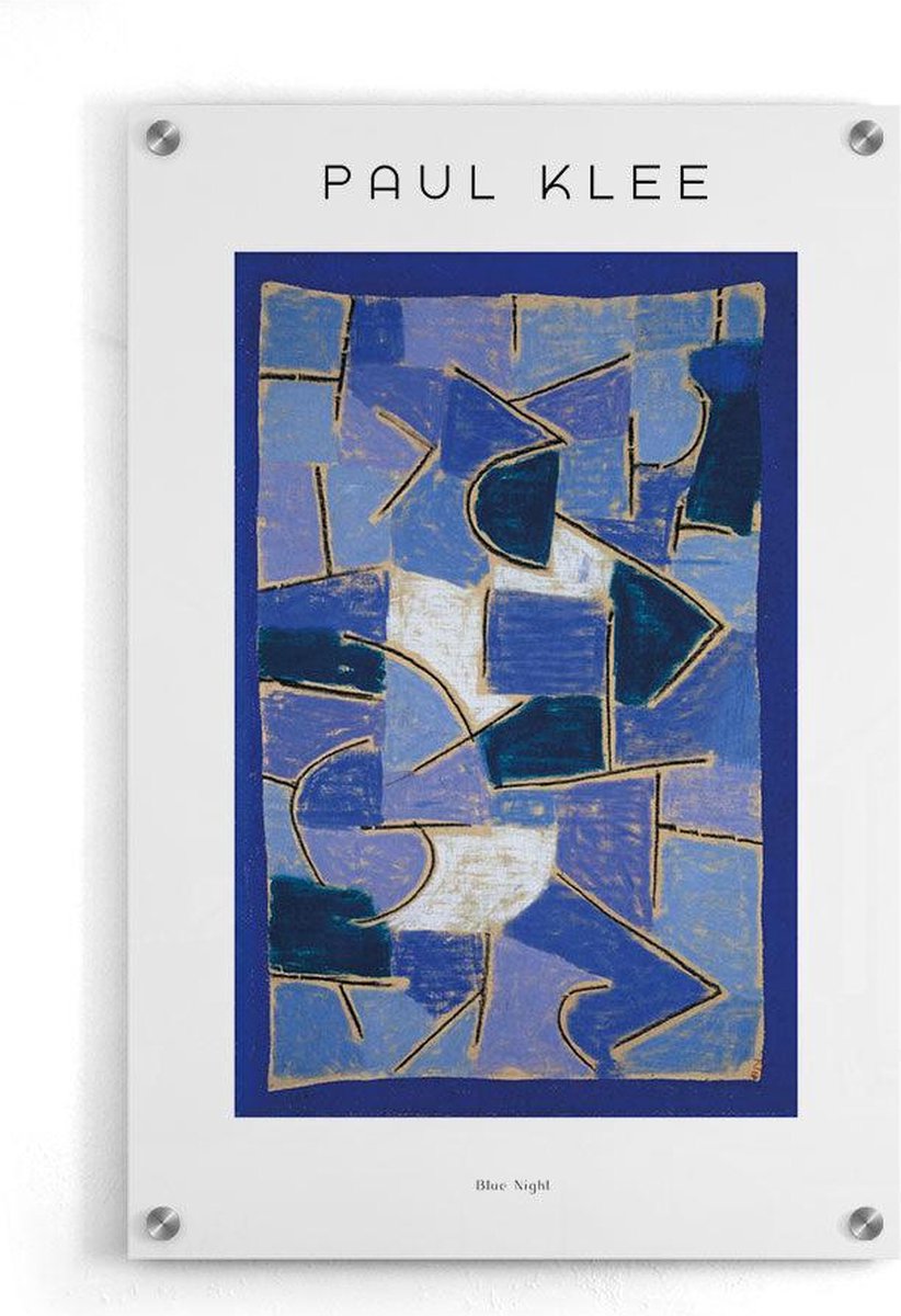 Walljar - Paul Klee - Blue Night - Muurdecoratie - Poster | bol.com