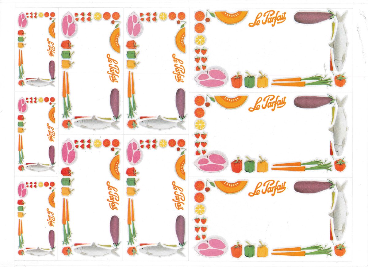 Weckpot sticker labels - 54x - datum etiketten | bol