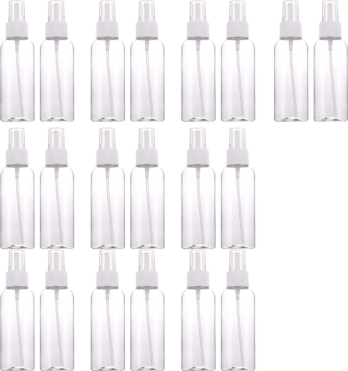 20 Stuks Spuitfles, Klein Navulbaar Draagbare Kunststof Verstuiver, Lege Plastic... | bol.com