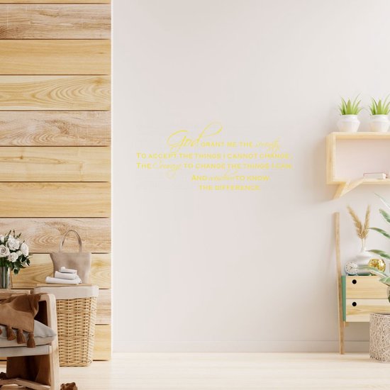 Stickerheld - Muursticker God grant me the serenity - Woonkamer ...