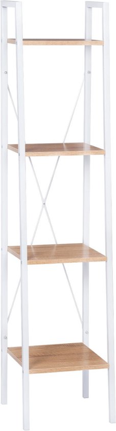 Boekenrek - Open Boekenkast - Ladderkast - Etagere Kast - Opbergrek ...