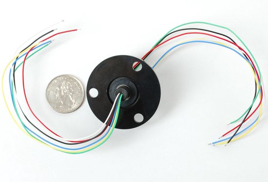 Slip Ring with Flange - 22mm diameter, 6 wires, max 240V @ 2A Adafruit ...
