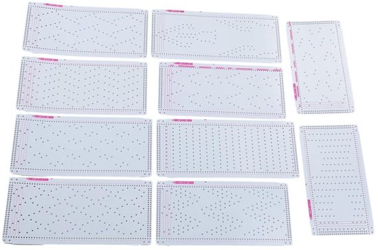 Bloemenkaarten Set Breimachine, 10 Stuks, Ponskaarten Zilverriet ...