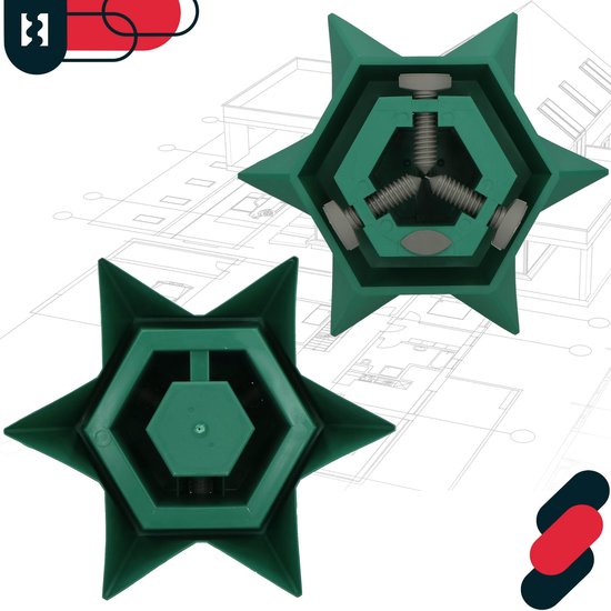 KOTARBAU Kerstboomstandaard, PVC, Groen, met Reservoir, Boom Tot 2 M | bol