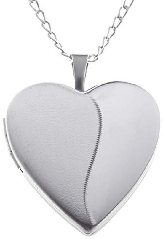 925 Sterling Zilveren 2-Kleurige Hart Medaillon Ketting voor Dames en ...