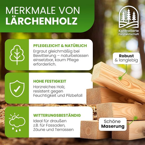 Larix Hout Vierzijdig Geschaafde Randbalk 120x120 mm Lengte 80 cm ...