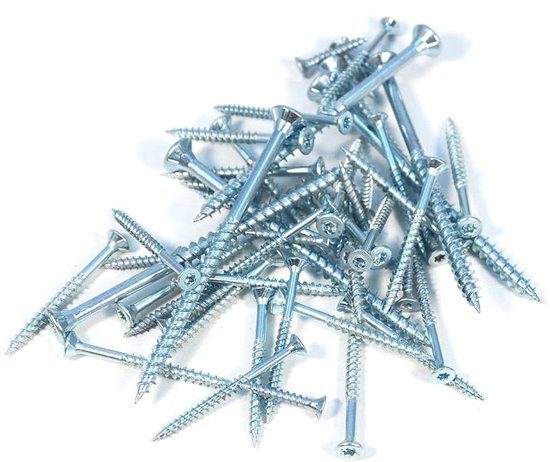 500x Houtschroeven 4,5x60mm Spaanplaatschroeven Platte Kop Torx ...
