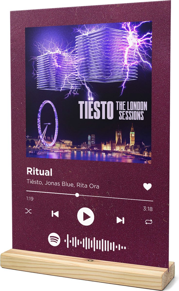 Songr Spotify Muziek Bordje - Ritual - Tiësto, Jonas Blue, Rita Ora ...