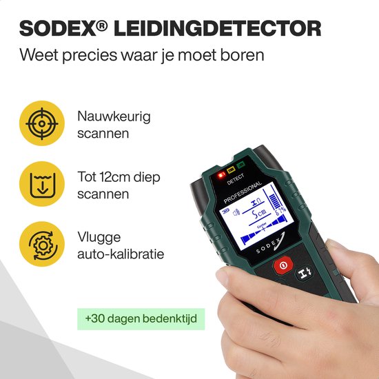 Precision Leidingdetector Inclusief 9V Batterij - Multidetector ...