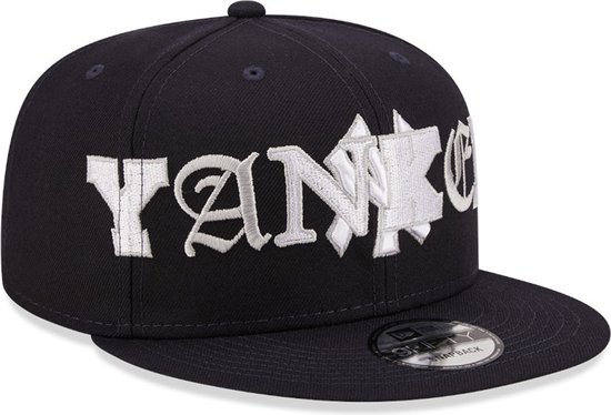 New York Yankees Typo Patch Navy 9FIFTY Snapback Cap S/M | bol