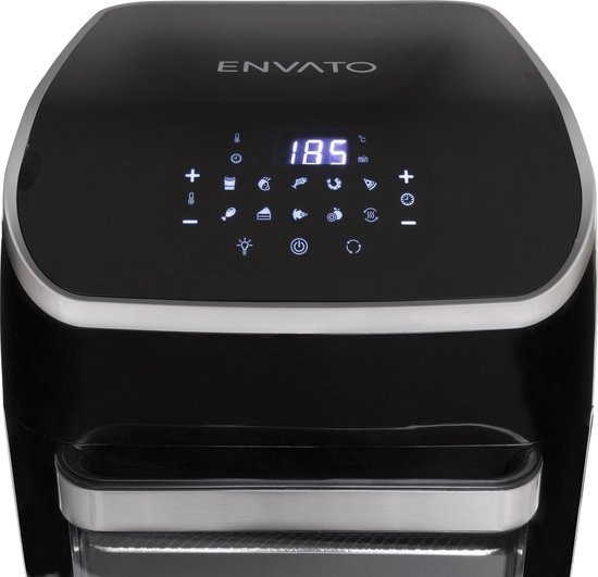 Envato AF001 XL Airfryer - Heteluchtfriteuse - 12 Liter - Zwart | bol