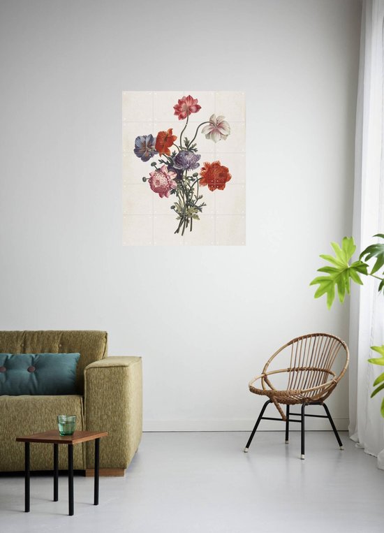 IXXI Bouquet of Anemones - Wanddecoratie - Bloemen en Planten - 80 x ...
