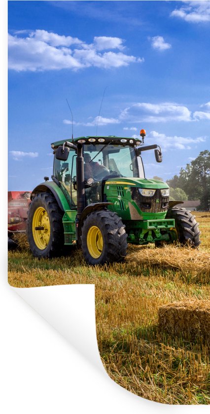 Muurstickers - Sticker Folie - Trekker - Boerderij - Hooi - Akker - Zon ...